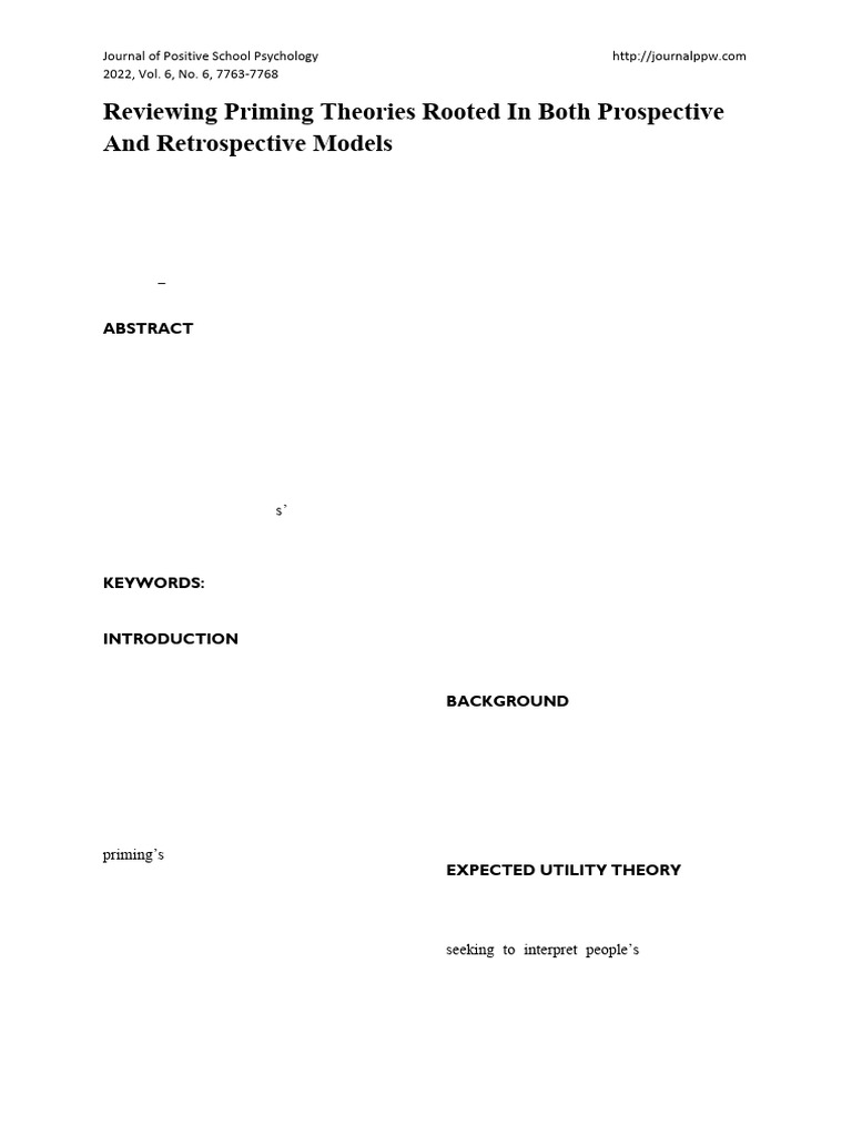 JPSP - 2022 - 598 | PDF | Priming (Psychology) | Memory