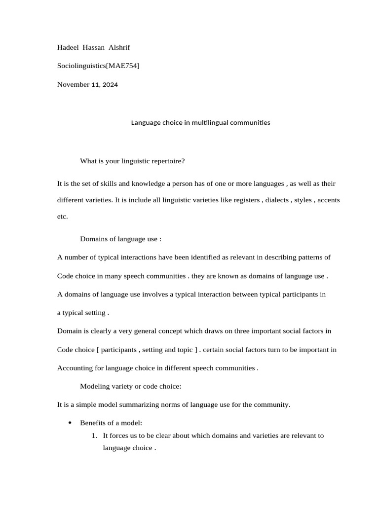 Hadeel Hassan Alshri1 2 | PDF | Dialectology | Sociolinguistics