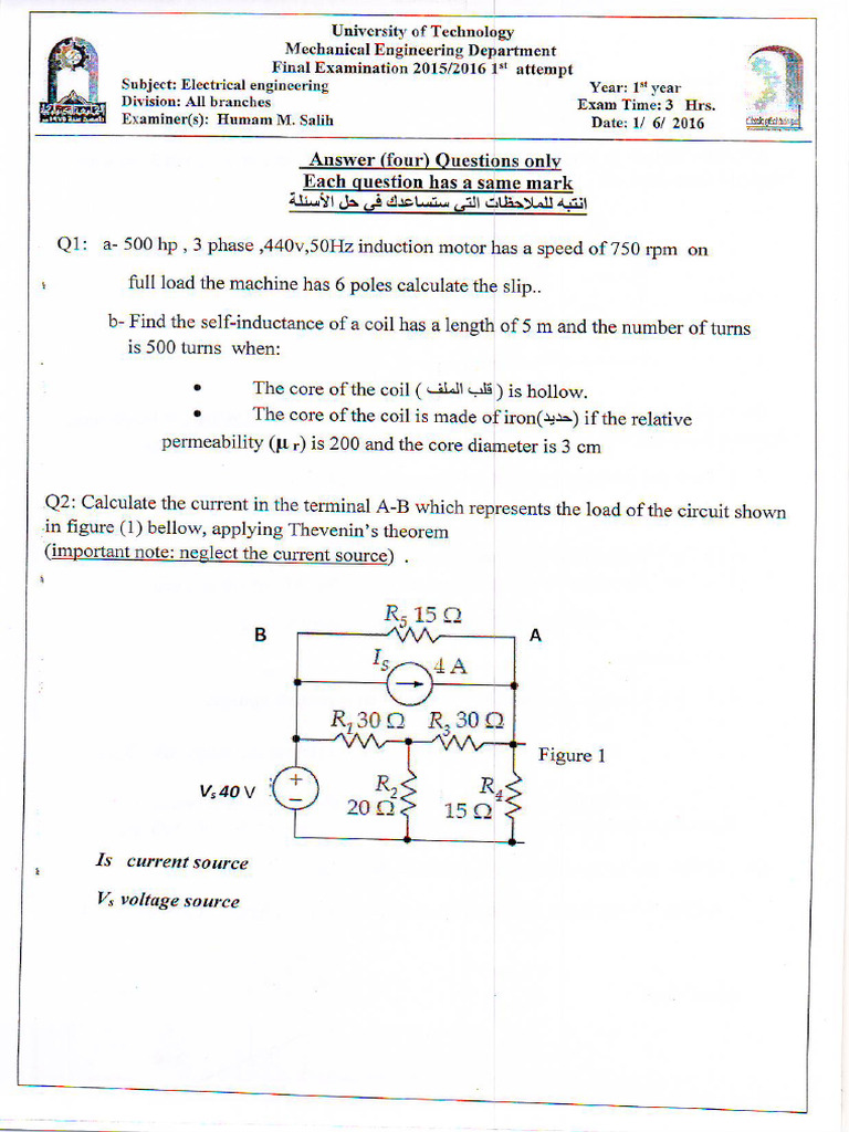 5 2 | PDF | Electrical Network | Inductance