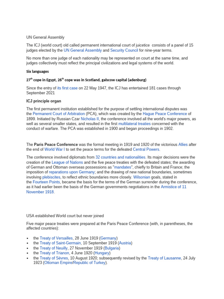 UN General Assembly | PDF