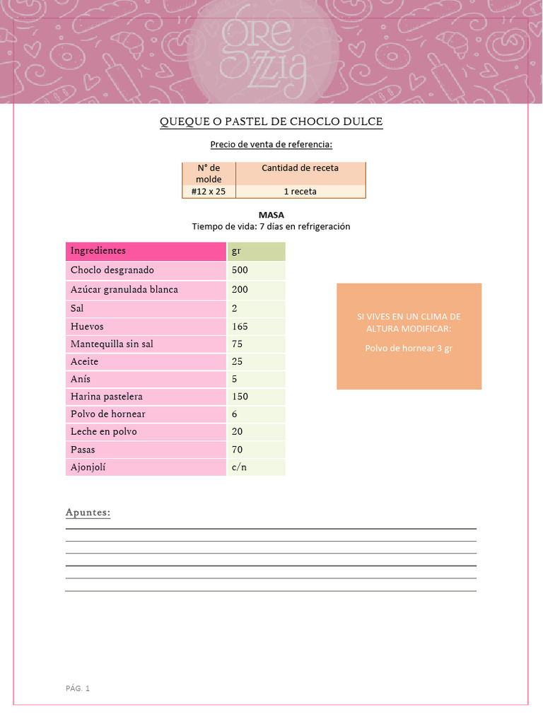 Queque de Choclo | PDF