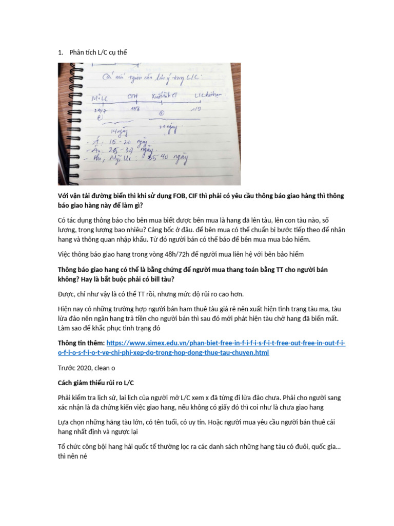 Câu hỏi từ bài thuyết trình QTXNK | PDF