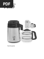 Water Distiller User Manual Guide | PDF | Water | Distillation