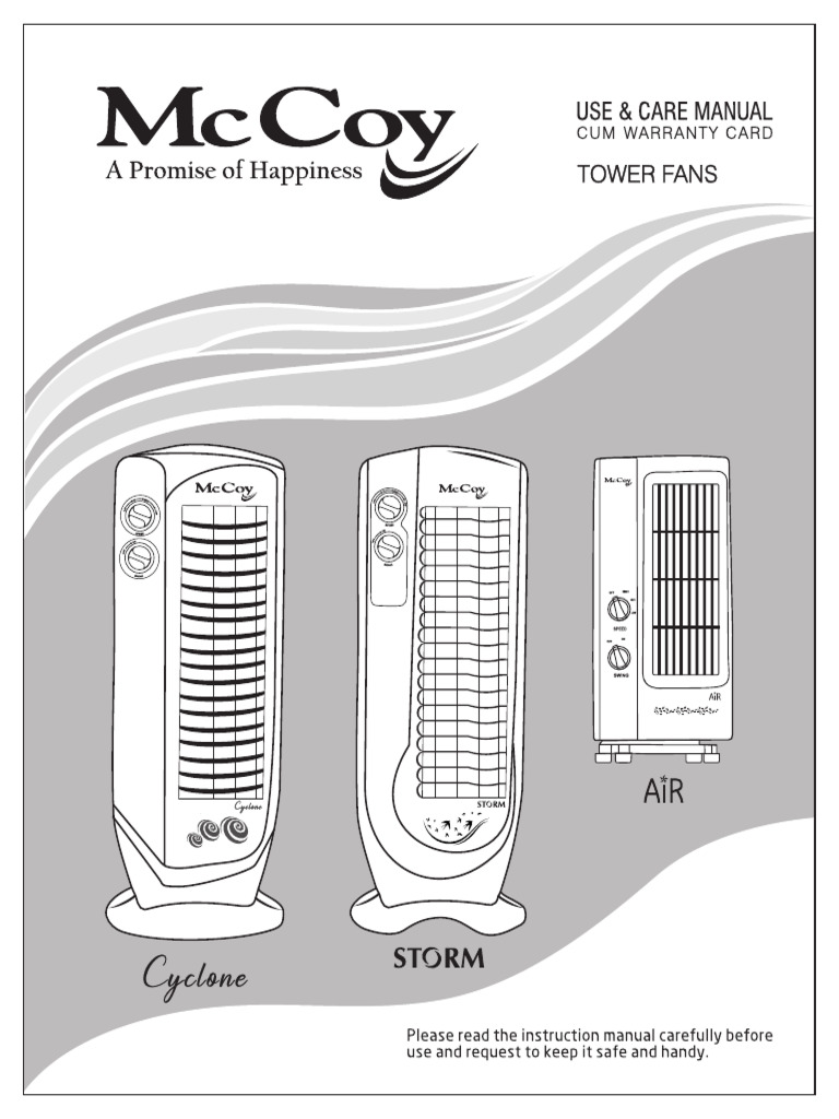 Tower Fan Manual Final | PDF