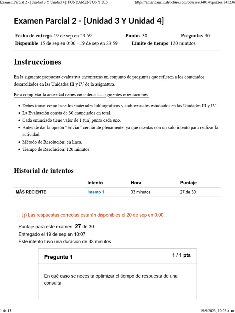 Examen SQL y Álgebra Relacional | PDF | SQL | Datos