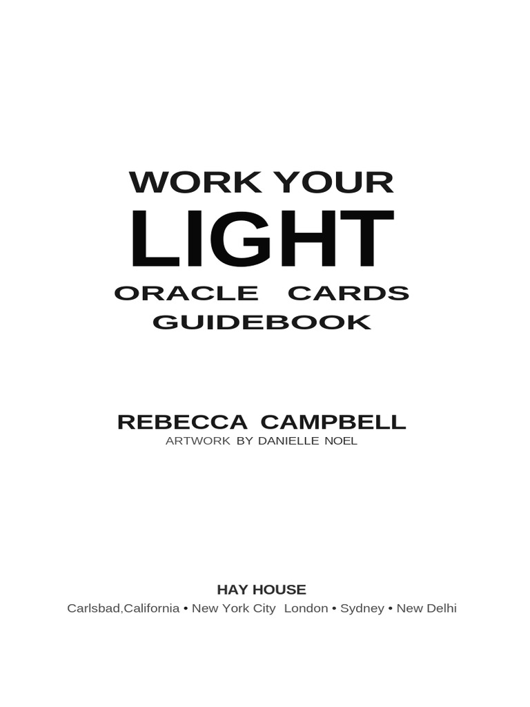 Work Your Light Oracle Cards | PDF | Soul | Heaven
