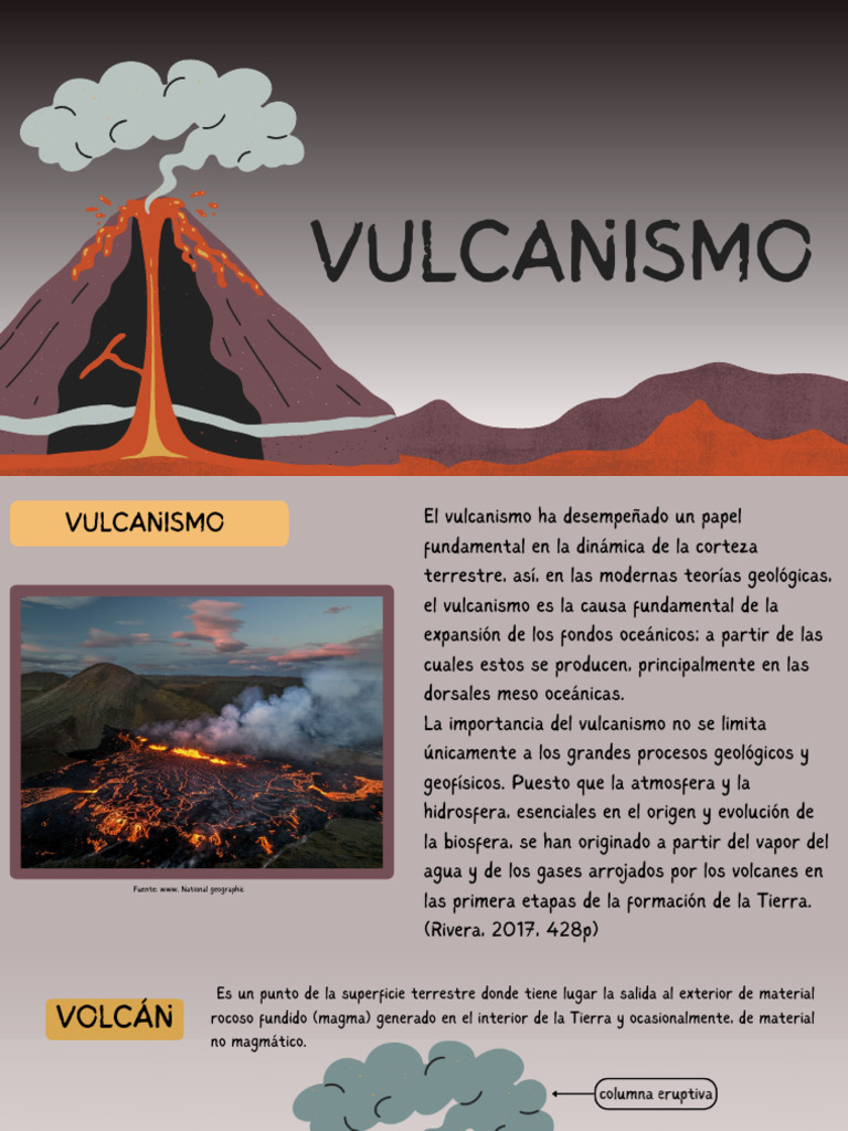 Tipos y procesos del vulcanismo terrestre | PDF | Volcán | Tipos de ...
