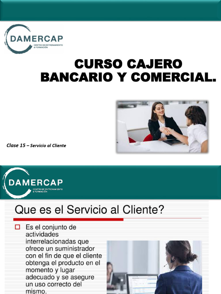Clase 15 - Servicio Al Cliente - Modulo Cajero Bancario | PDF | Finanzas y administración del dinero