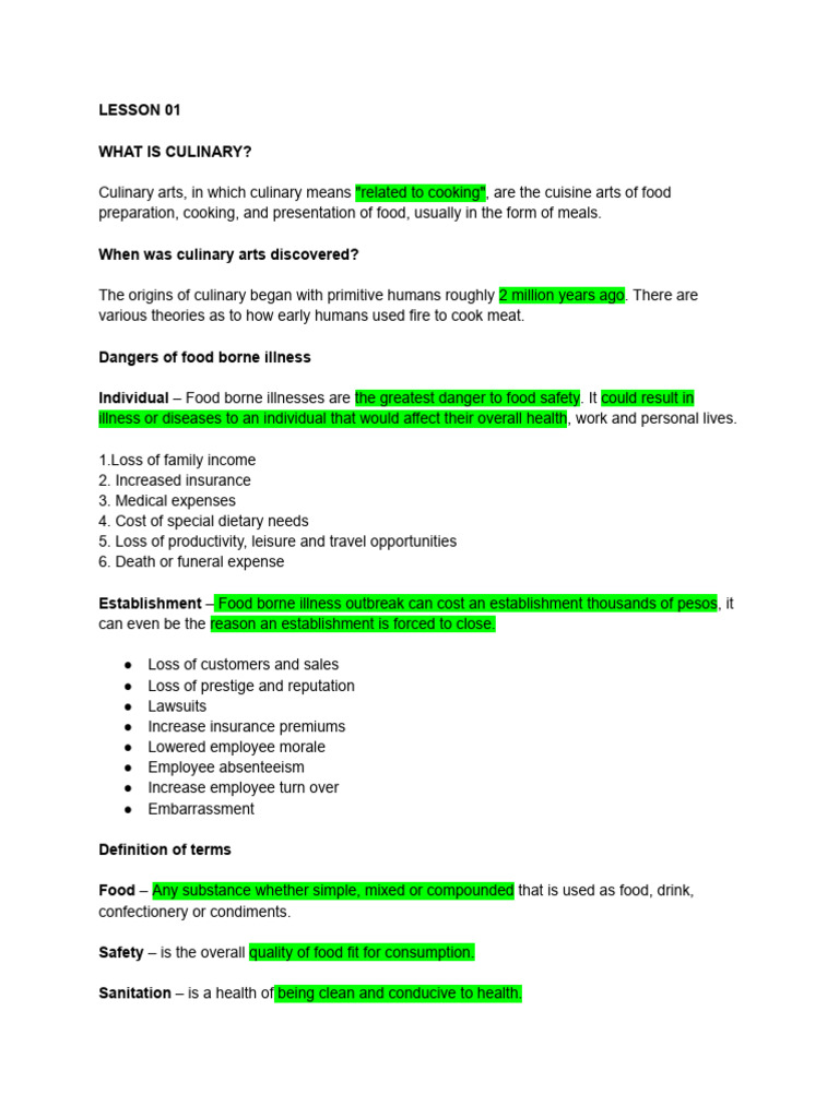 Kitchen Esssentials Lesson 1, 2, 5 | PDF | Sauce | Vinegar