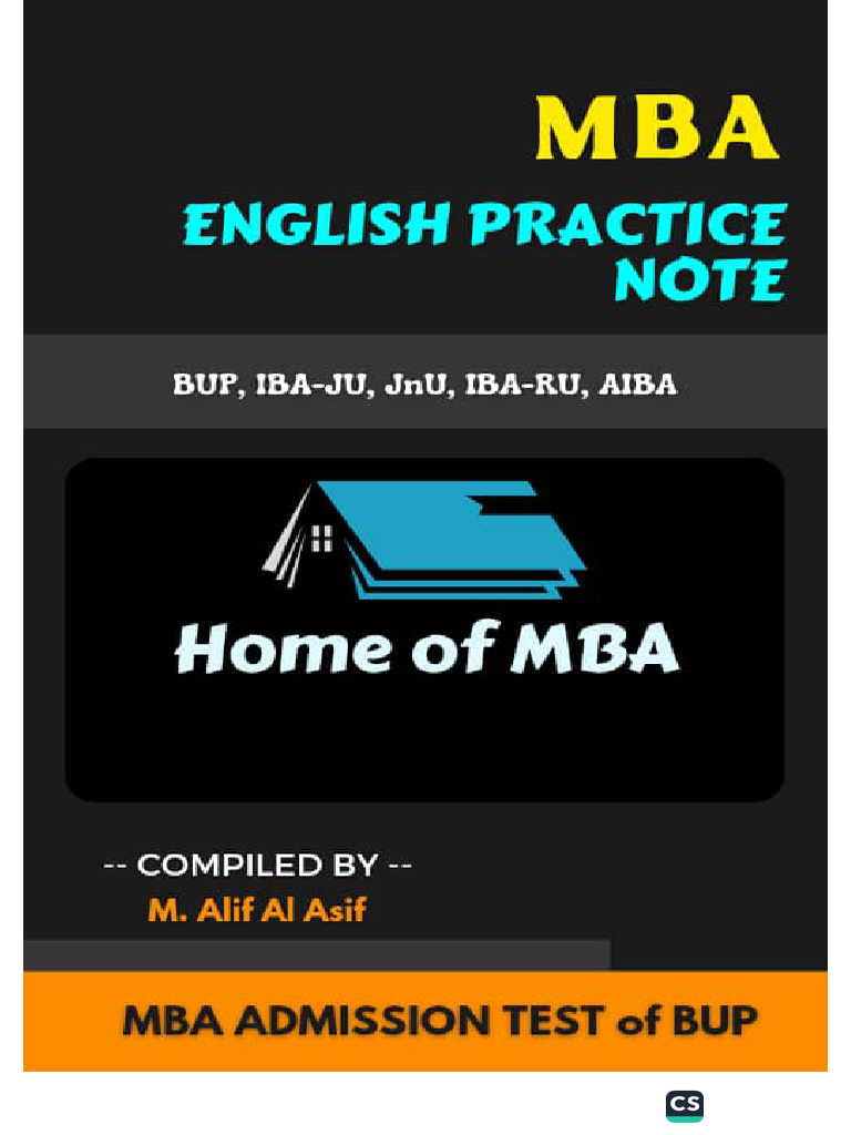 Mba Eng Note | PDF