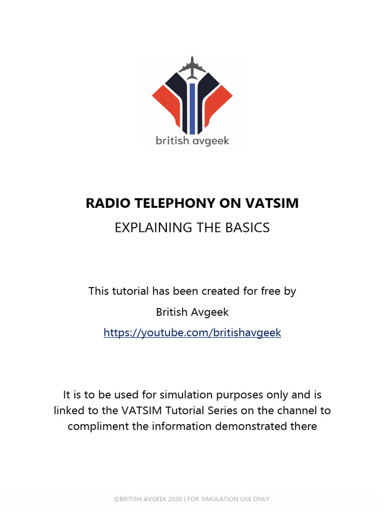 Basic Ground Radio Telephony Guide | PDF | Instrument Flight Rules ...
