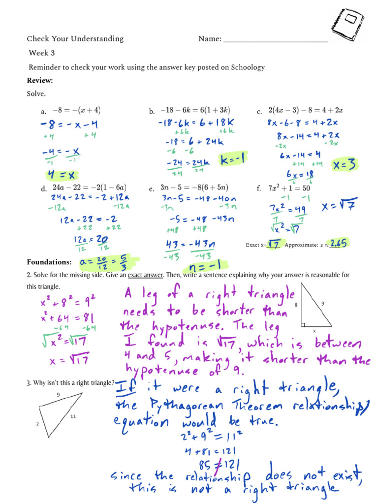 2) Week 3 CYU KEY | PDF | Elementary Mathematics | Euclid