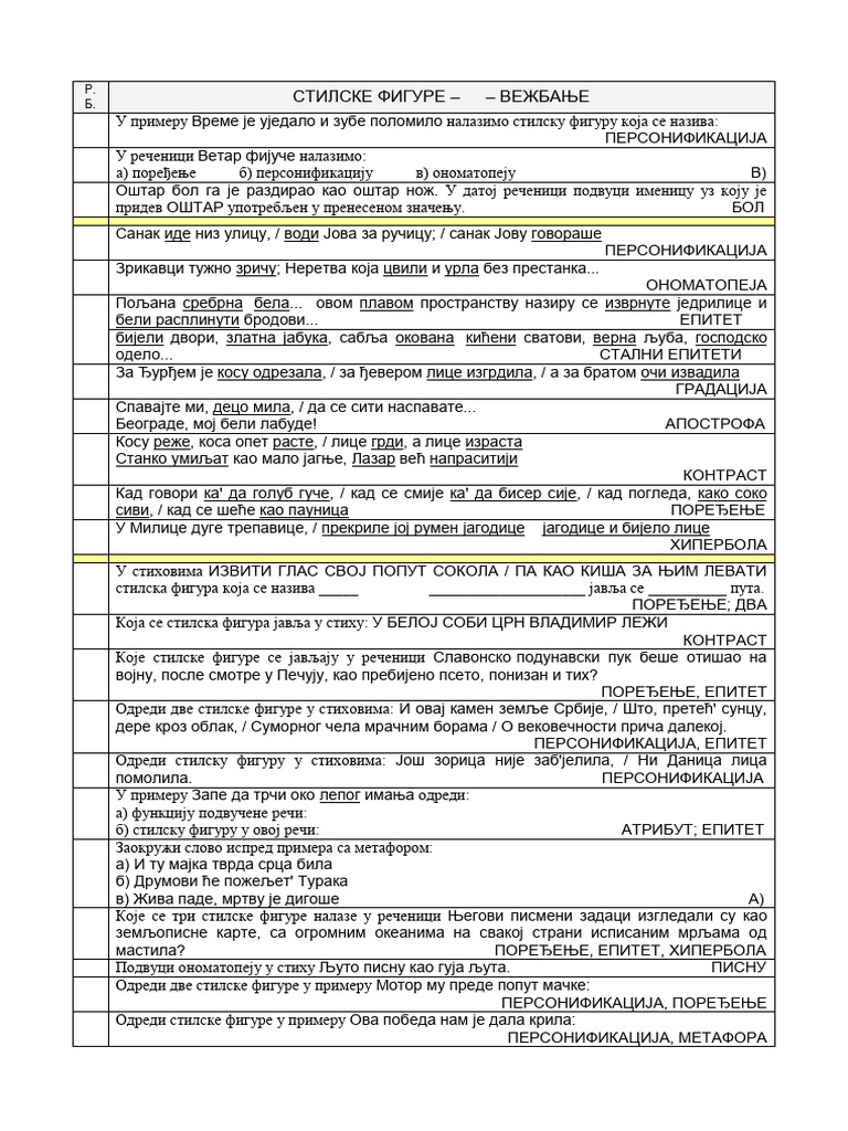 Stilske Figure | PDF