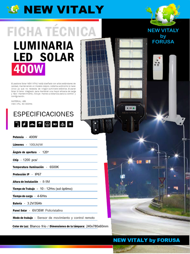 Ficha Tecnica Solar Plano 400W | PDF | Tecnología