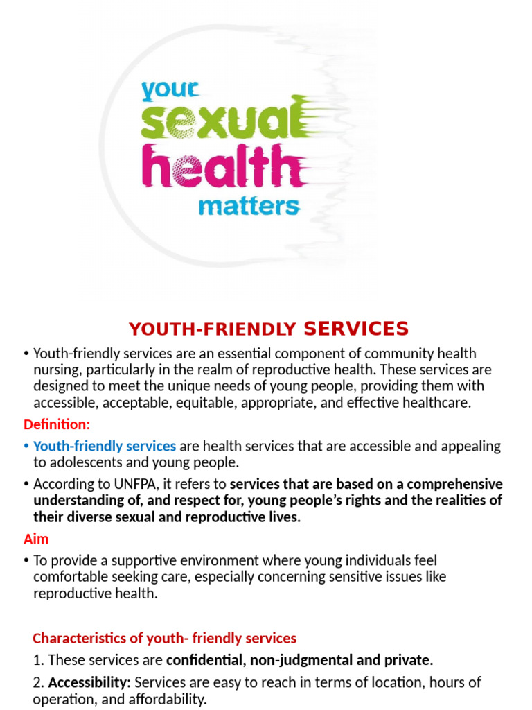 Youth-Friendly Health Services Overview | PDF | Adolescence | Health Care