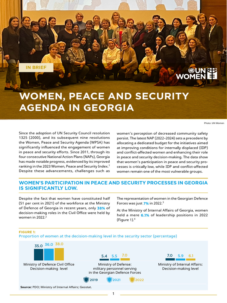 Women & Security in Georgia | PDF | Peacebuilding | Georgia (Country)