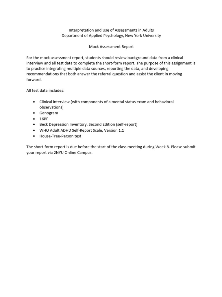 Mock_Case_Study | PDF | Anxiety | Attention Deficit Hyperactivity Disorder