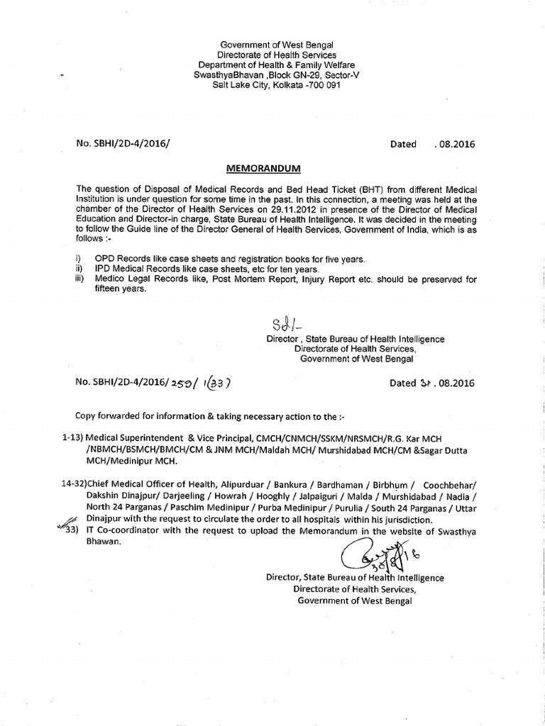 Disposal of Medical Records | PDF