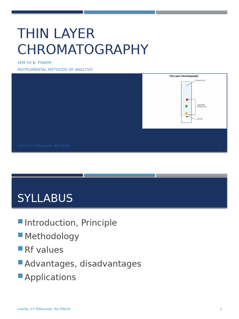 Thin Layer Chromatography-1 | PDF | Thin Layer Chromatography | Chromatography