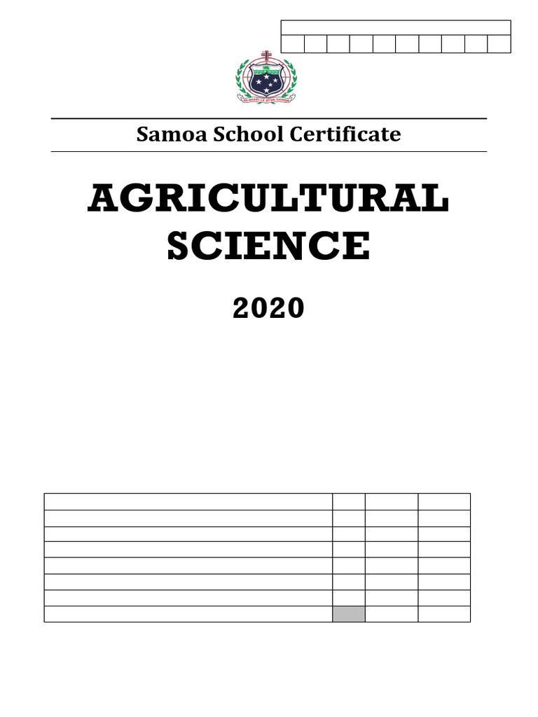 SSC Agricultural Science 2020 | PDF | Pig | Agriculture
