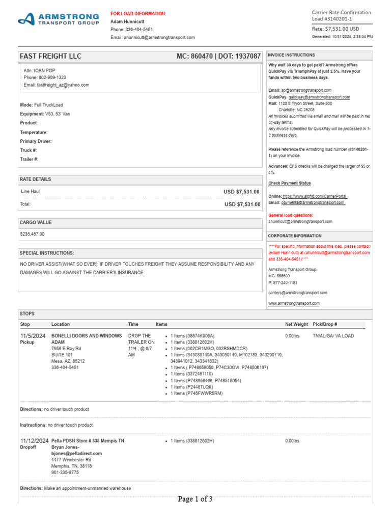 LC 3140201-1 | PDF | Cargo | Freight Transport