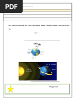 Atividade Avaliativa de Ciências - 5º Planeta Terra | PDF | Terra | Planetas