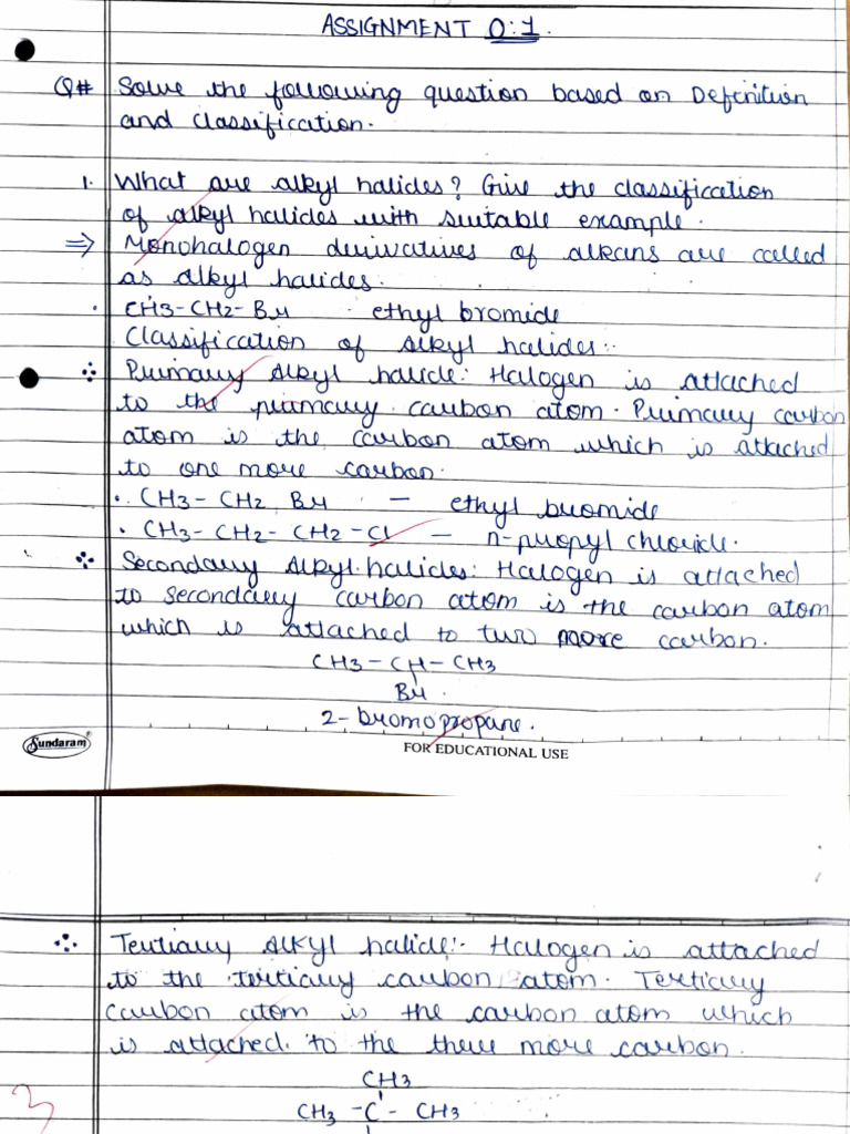 SY Assignment Solution | PDF | Chemical Compounds | Organic Chemistry