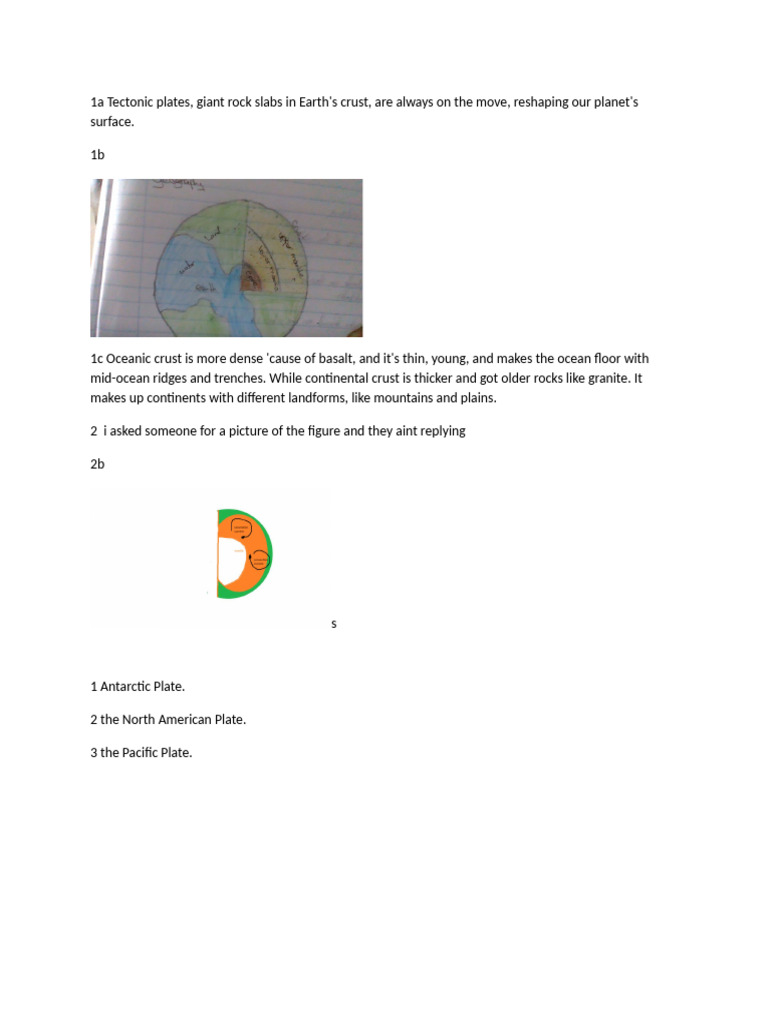 Tectonic Plates and Earth's Crust | PDF | Travel | Science & Mathematics