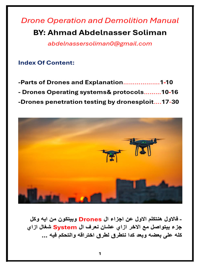 Drone Operation and Demolition Manual | PDF