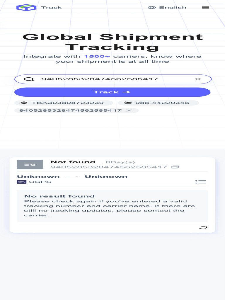 Global Shipment Tracking Overview | PDF