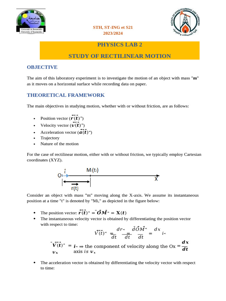 TP2-2 | PDF | Acceleration | Velocity