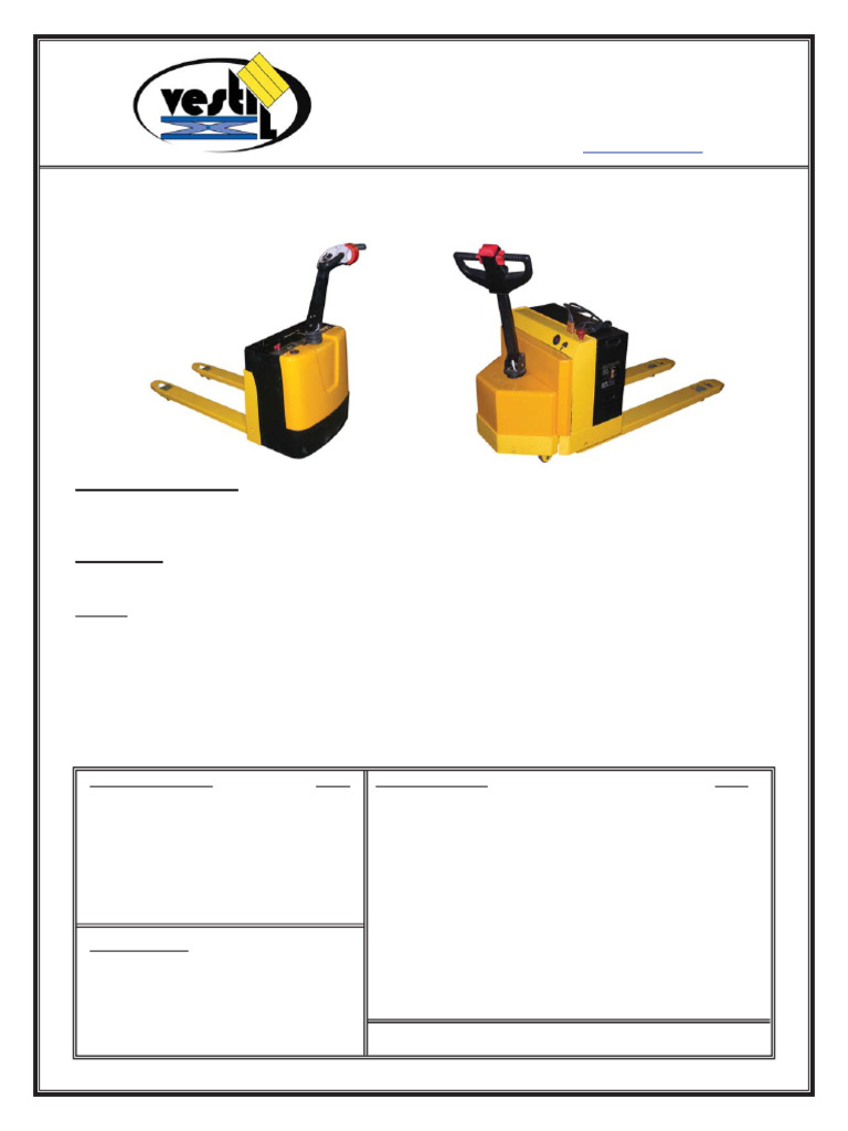 EPT, Master Service Manual | PDF | Axle | Forklift