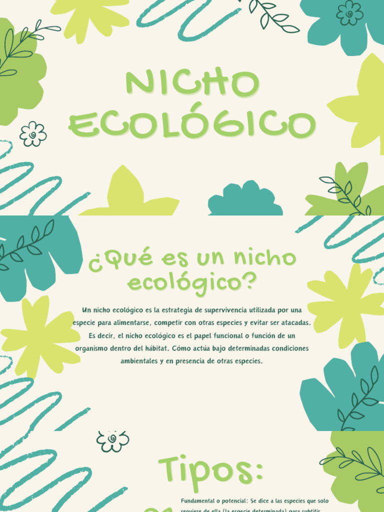 Nicho Ecológico: Definición y Ejemplos | PDF | Ecología | Nicho ecológico