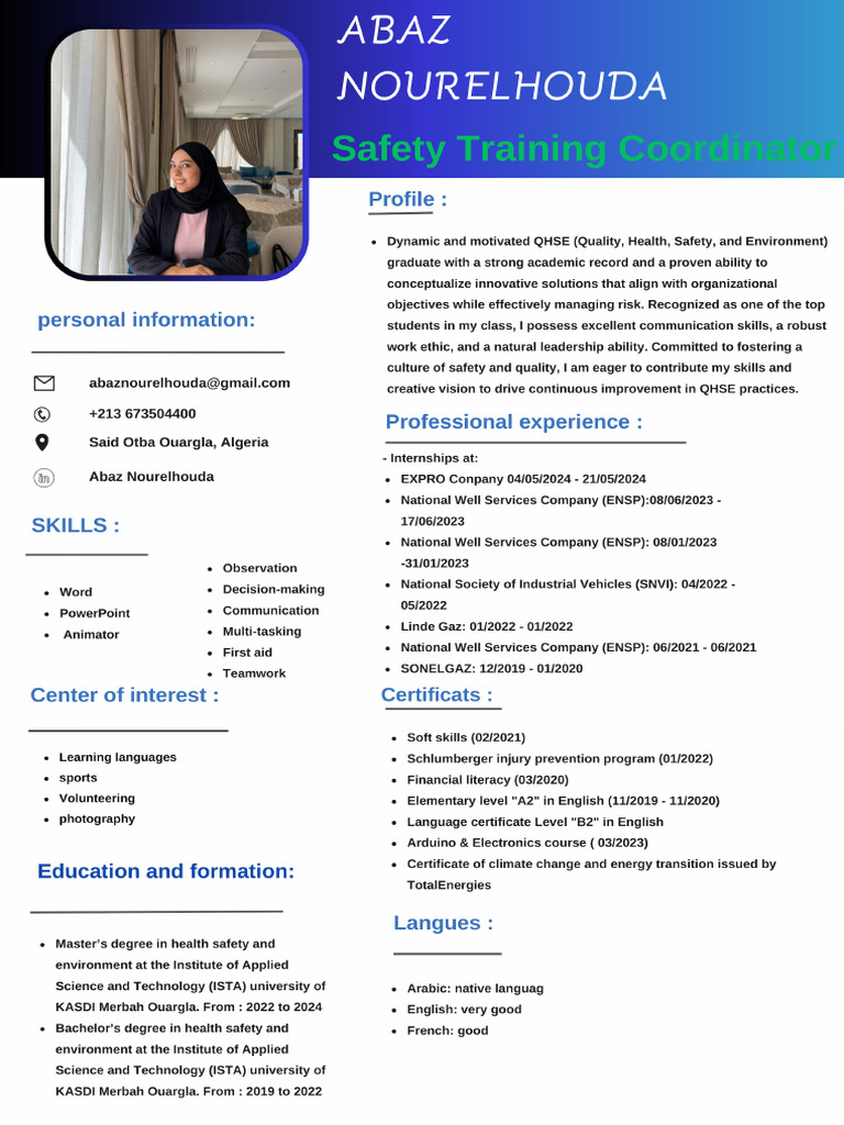 Houda's Profil Resume | PDF