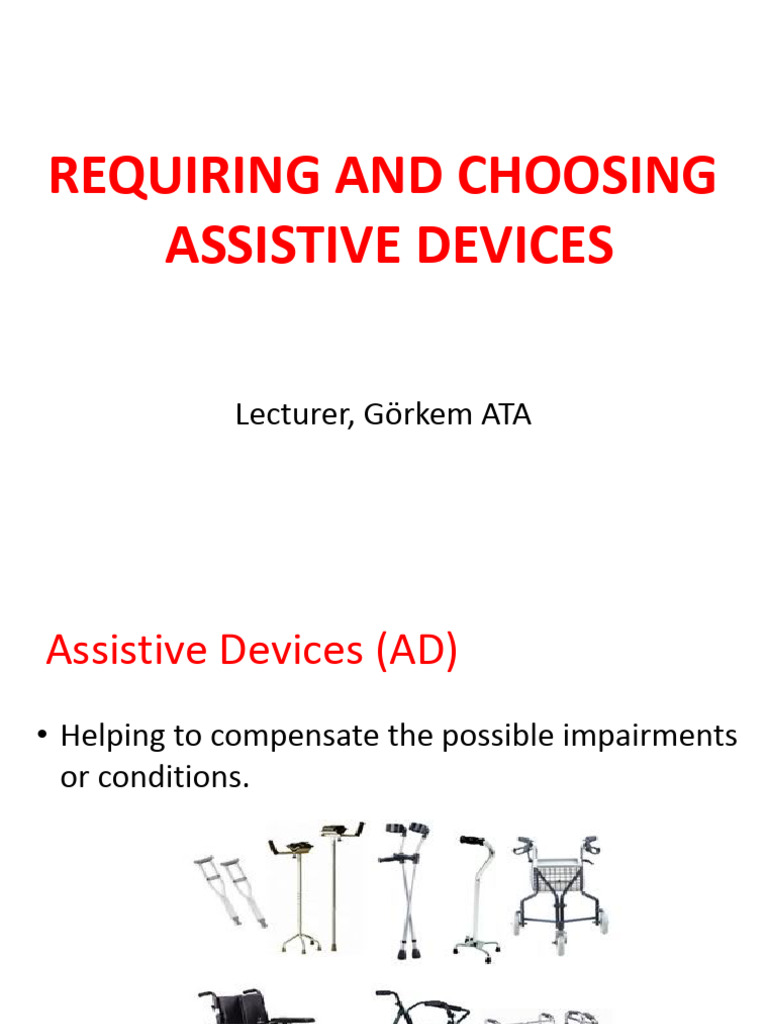 Choosing Assistive Devices for Mobility | PDF | Walking | Human Leg