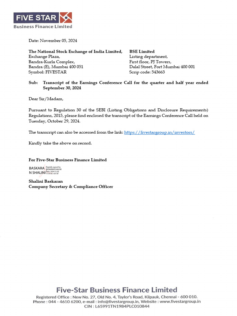 Baskara N Shalini: Digitally Signed by Baskaran Shalini Date: 2024.11.05 11:59:36 +05'30' | PDF ...