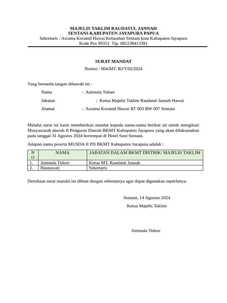 Majelis Taklim Raudatul Jannah | PDF