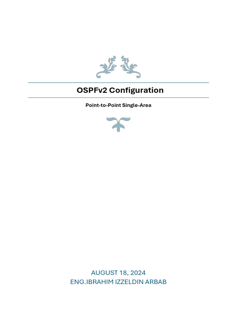 Ospf Single Area Lab Pdf Router Computing Internet Architecture