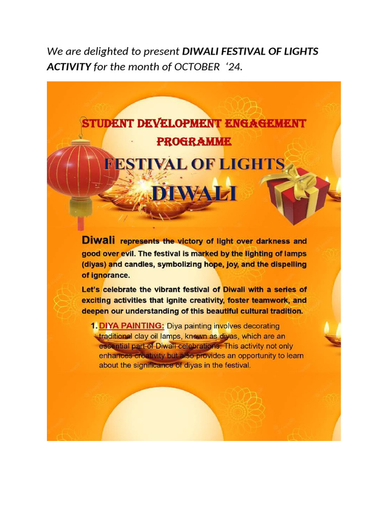 Diwali Sdep | PDF