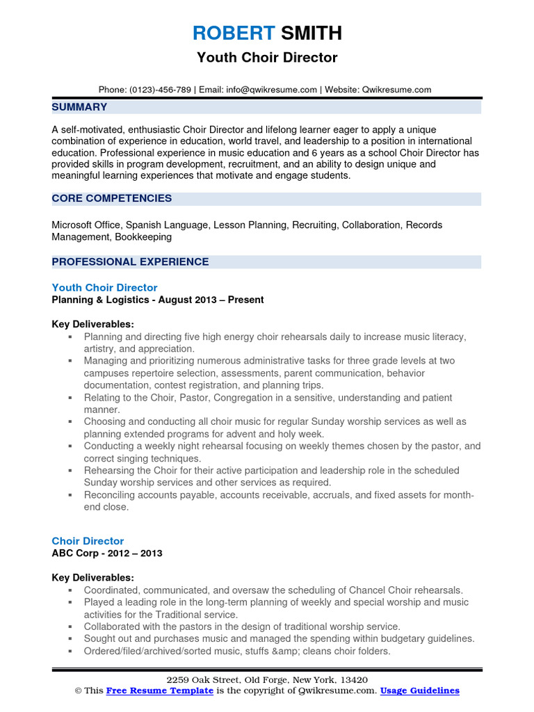 Choir Director PLANTILLA | PDF | Choir | Learning
