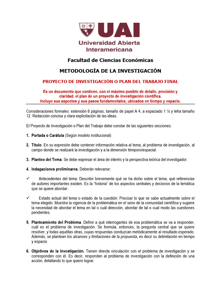 Modelo de Proyecto de Investigación | PDF | Hipótesis | Teoría