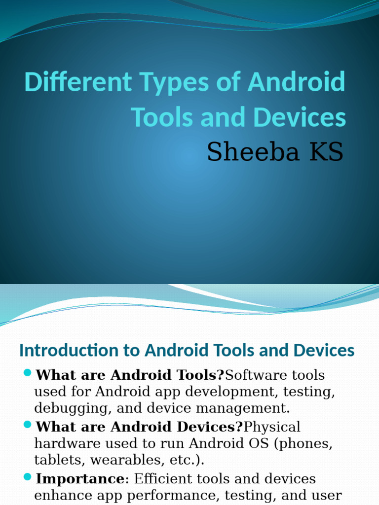 Types of Android Devices Explained | PDF | Android (Operating System ...