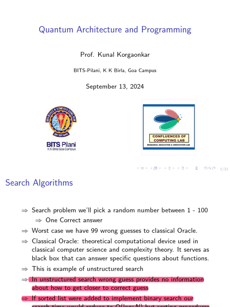 QAP___Grover_s_Algorithm | PDF | Quantum Computing | Theoretical ... QAP___Grover_s_Algorithm | PDF | Quantum Computing | Theoretical ...