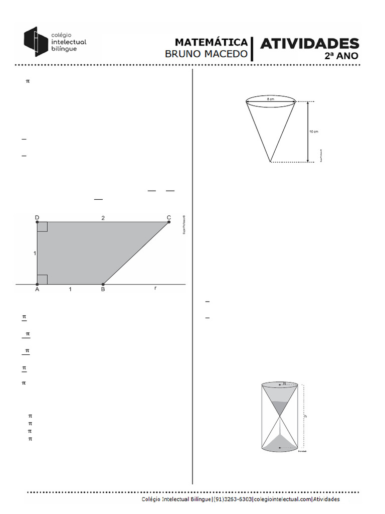 Revisão Cone 2 Ano 4av | PDF | Geometria Euclidiana | Geometria Elementar