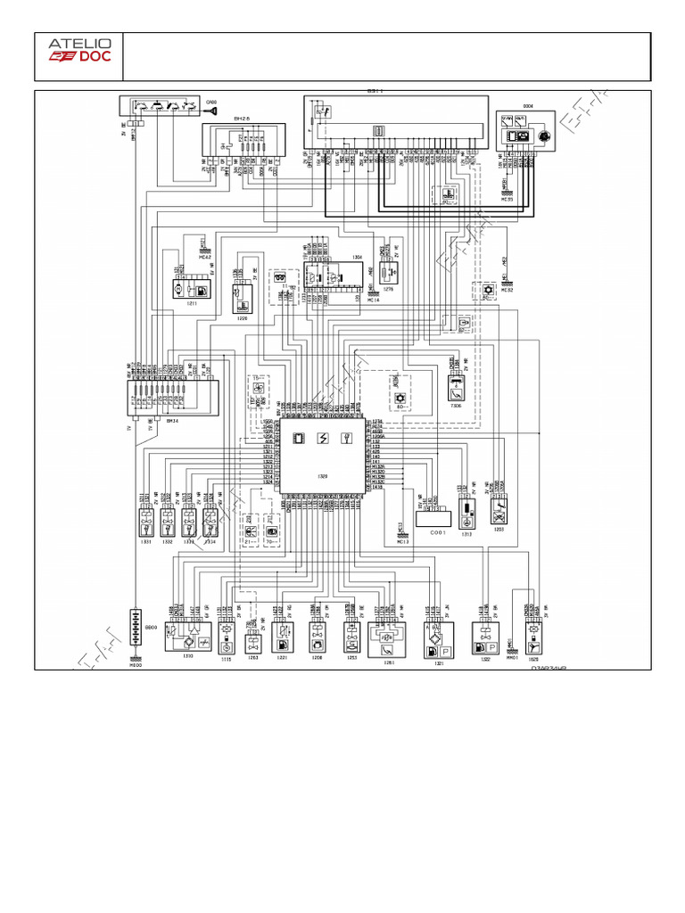Esquema Eléctrico Citroën Berlingo | PDF | Inyección de combustible | Acelerador
