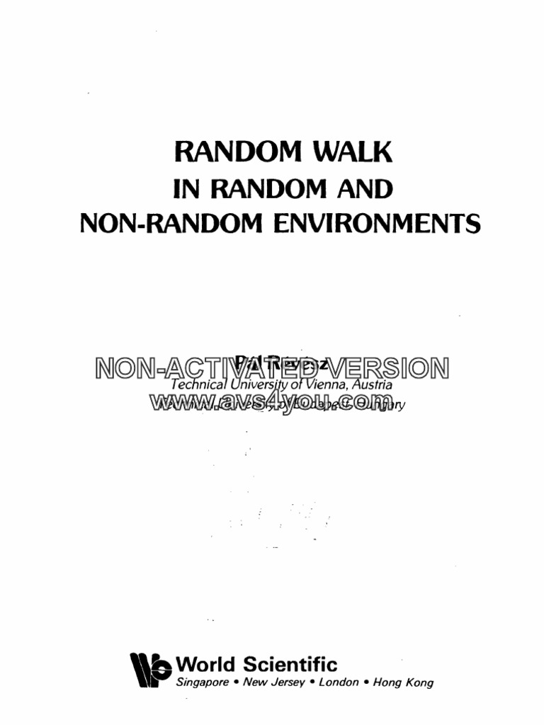 Random Walk in Random and Non-Random Environments - by Pal Revesz | PDF | Probability Theory ...