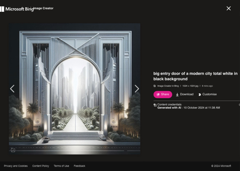 Big Entry Door of A Modern City Total White in Black Background - Image ...