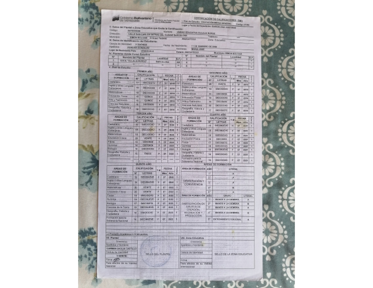 Notas Certificadas | PDF