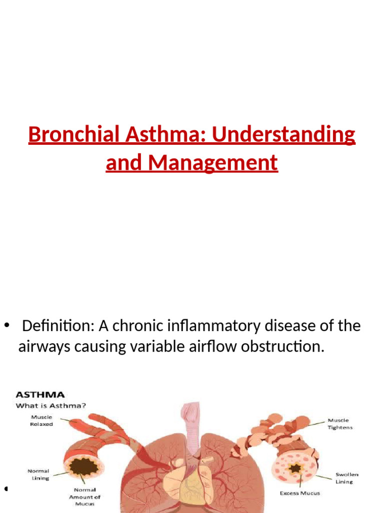 Bronchial Asthma Presentation | PDF | Asthma | Respiratory Diseases