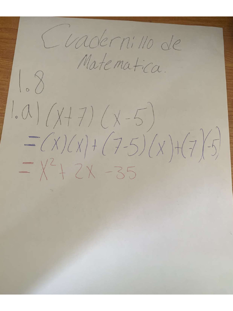 Cuadernillo Matemáticas José Avalos | PDF